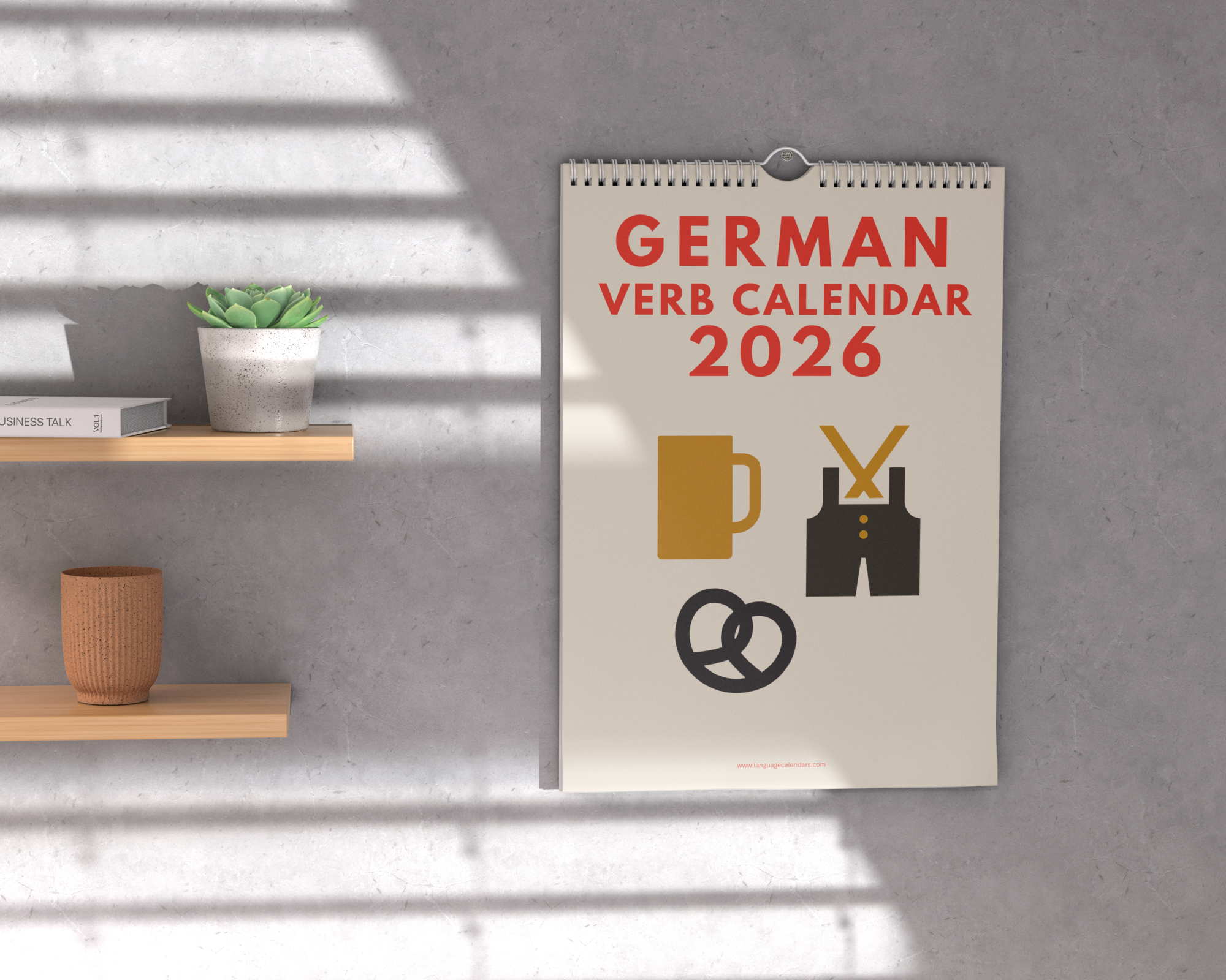 German Verb Calendar 2026 – Languagecalendars